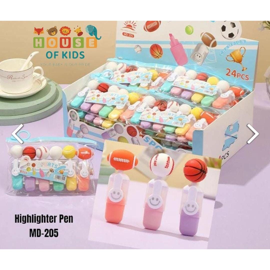 HOK Ball Theme 6pc Highlighter Pack – House Of Kids